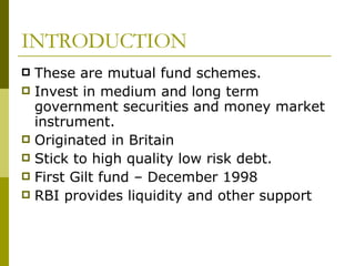 Gilt Fund.Ppt1 | Stocks and Bonds | Personal Investing