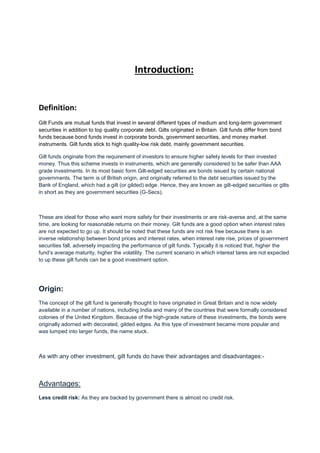 Gilt funds | PDF