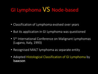 GI lymphomas | PPTX