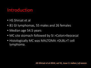 GI lymphomas | PPTX