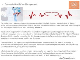 Gim-HealthCare Management | PPTX