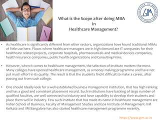 GIM HealthCare Management | PPTX