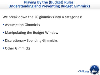 Playing By the (Budget) Rules: Understanding and Preventing Budget ...
