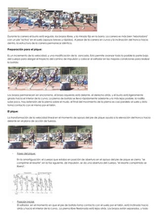 Progresiones gimnásticas y salto Fosbury | DOCX