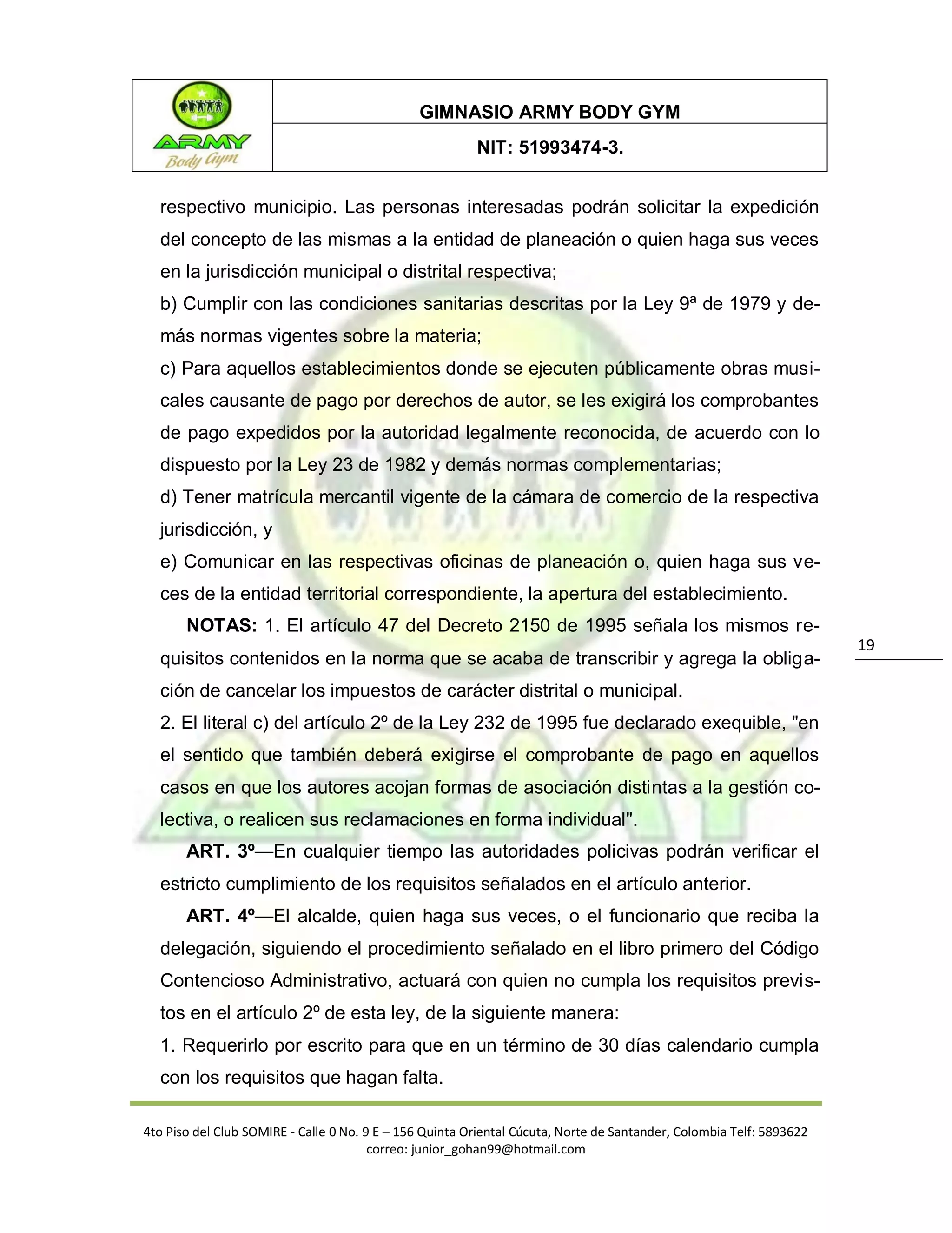 Gimnasio army body gym final (1) | PDF