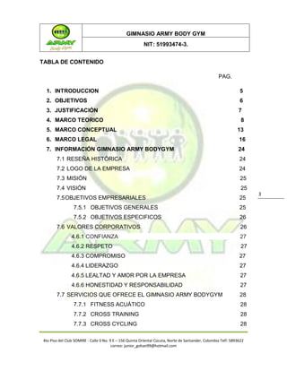 Gimnasio army body gym final (1) | PDF