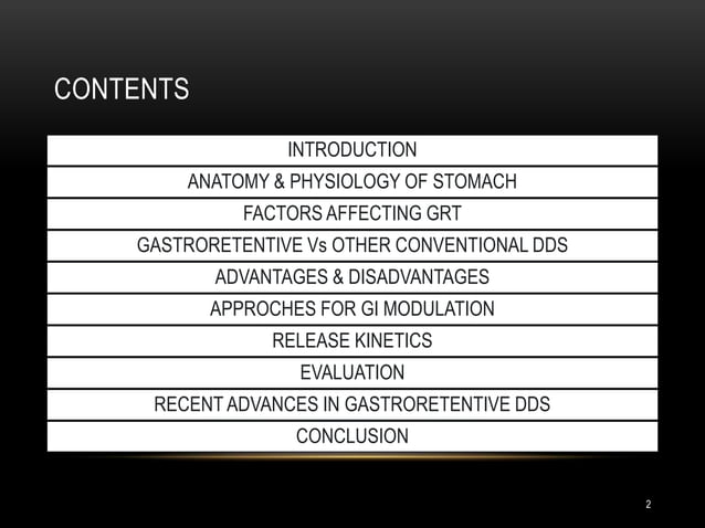 Gastroretentive Drug Delivery System | PPTX