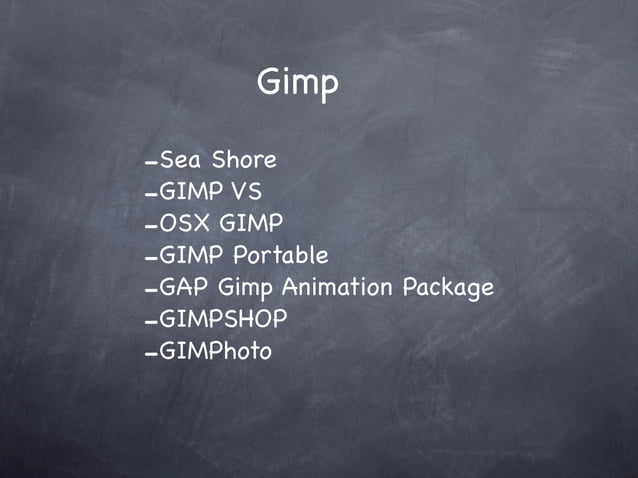 GIMP Introduction Keynote | KEY | Photo Editing Software | Computer Software and Applications