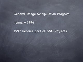 GIMP Introduction Keynote | KEY | Photo Editing Software | Computer Software and Applications