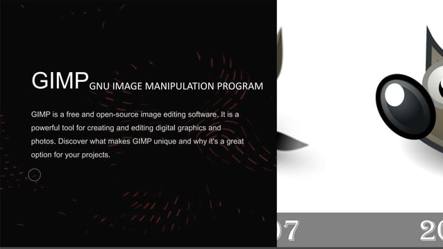 GIMP - GNU Image Manipulation Program class 7 | PPTX | Photo Editing Software | Computer ...