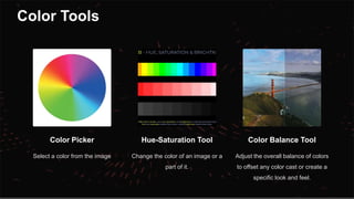 GIMP - GNU Image Manipulation Program class 7 | PPTX | Photo Editing Software | Computer ...