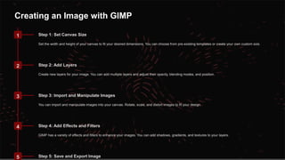 GIMP - GNU Image Manipulation Program class 7 | PPTX