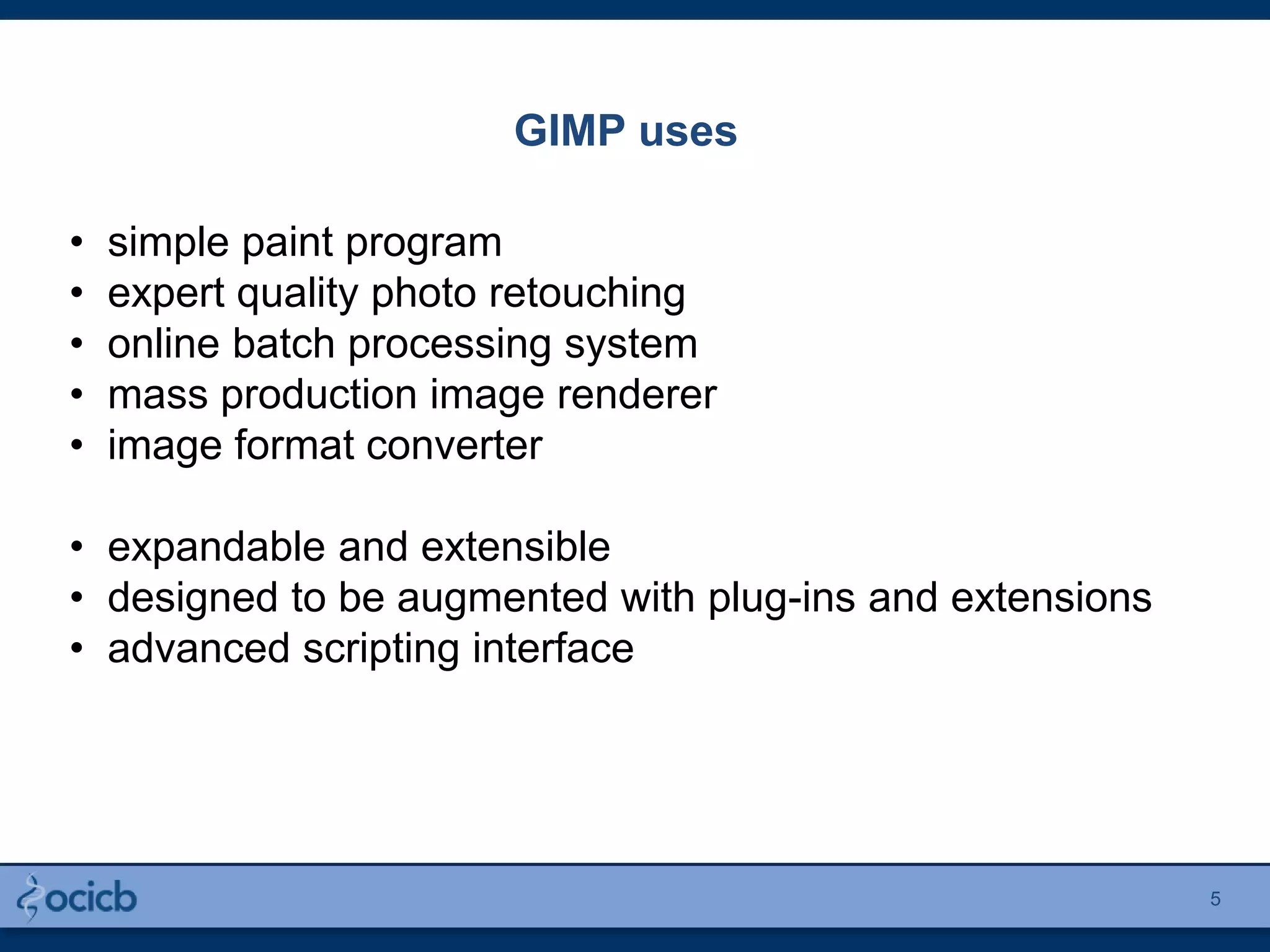 Introduction to GIMP | PPTX