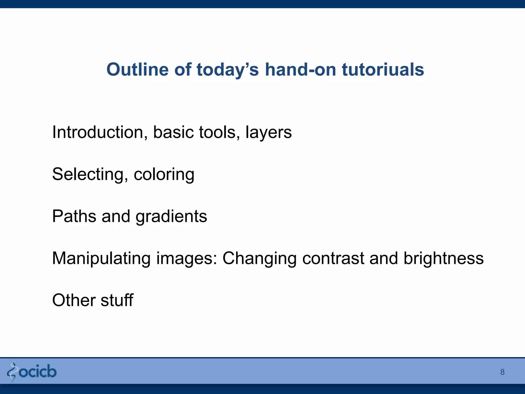 Introduction to GIMP | PPTX | Photo Editing Software | Computer Software and Applications