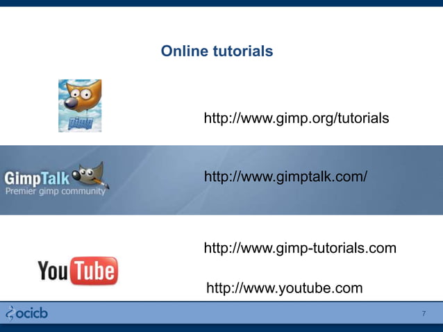 Introduction to GIMP | PPTX | Photo Editing Software | Computer Software and Applications