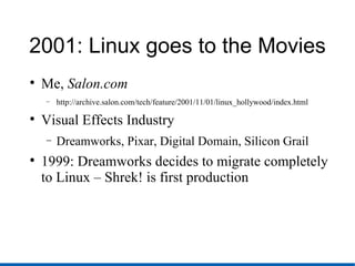 Gimp And Linux In Hollywood | PPT