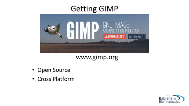 GIMP Tutorial.pptx | Photo Editing Software | Computer Software and Applications