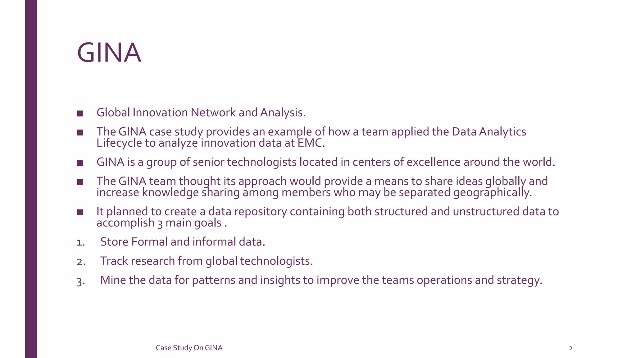 Case Study on GINA(Global Innovation Network and Analysis) based on ...