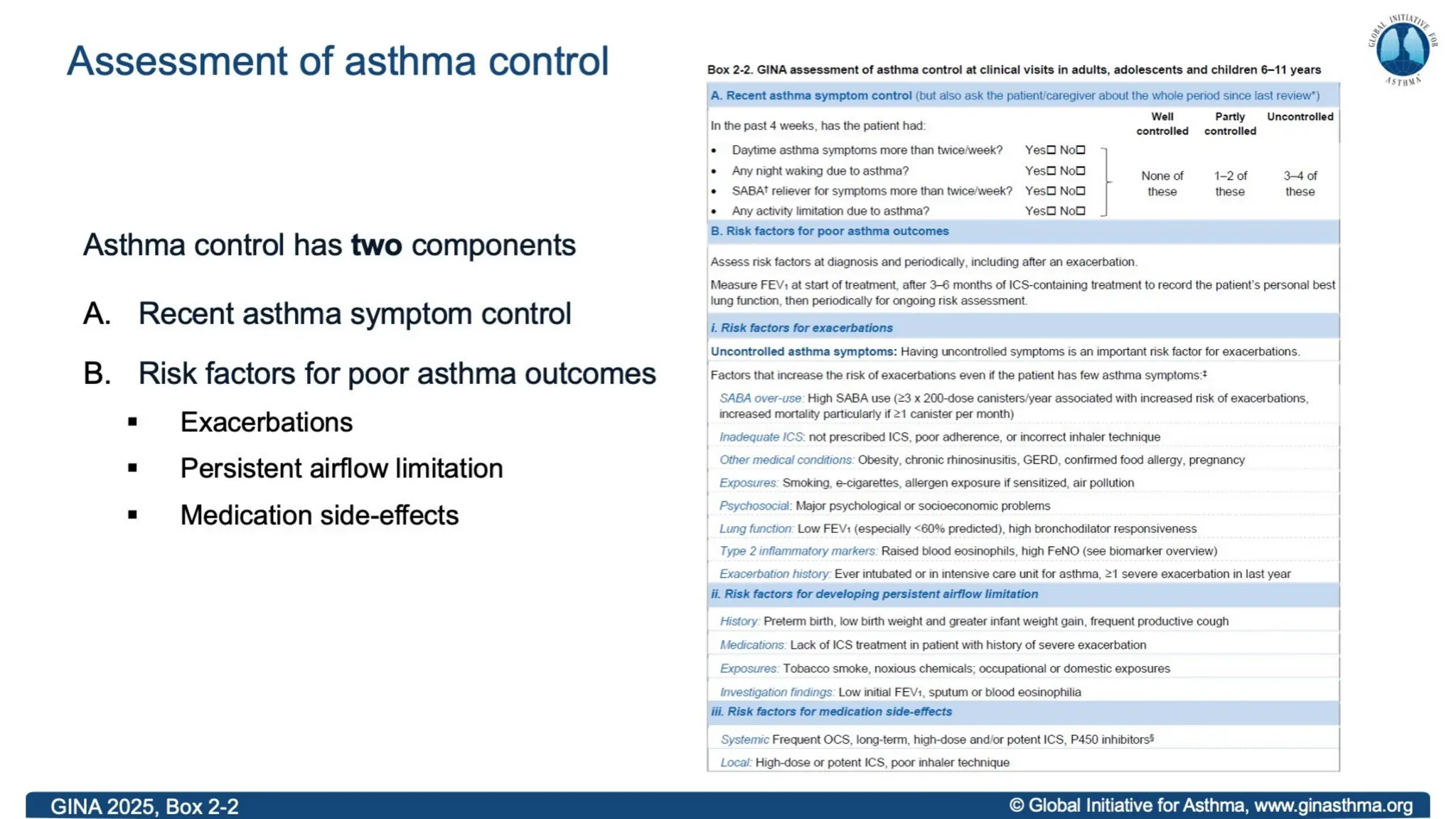 GINA 2025 NEW UPDATES FOR BRONCHIAL ASTHMA | PPTX