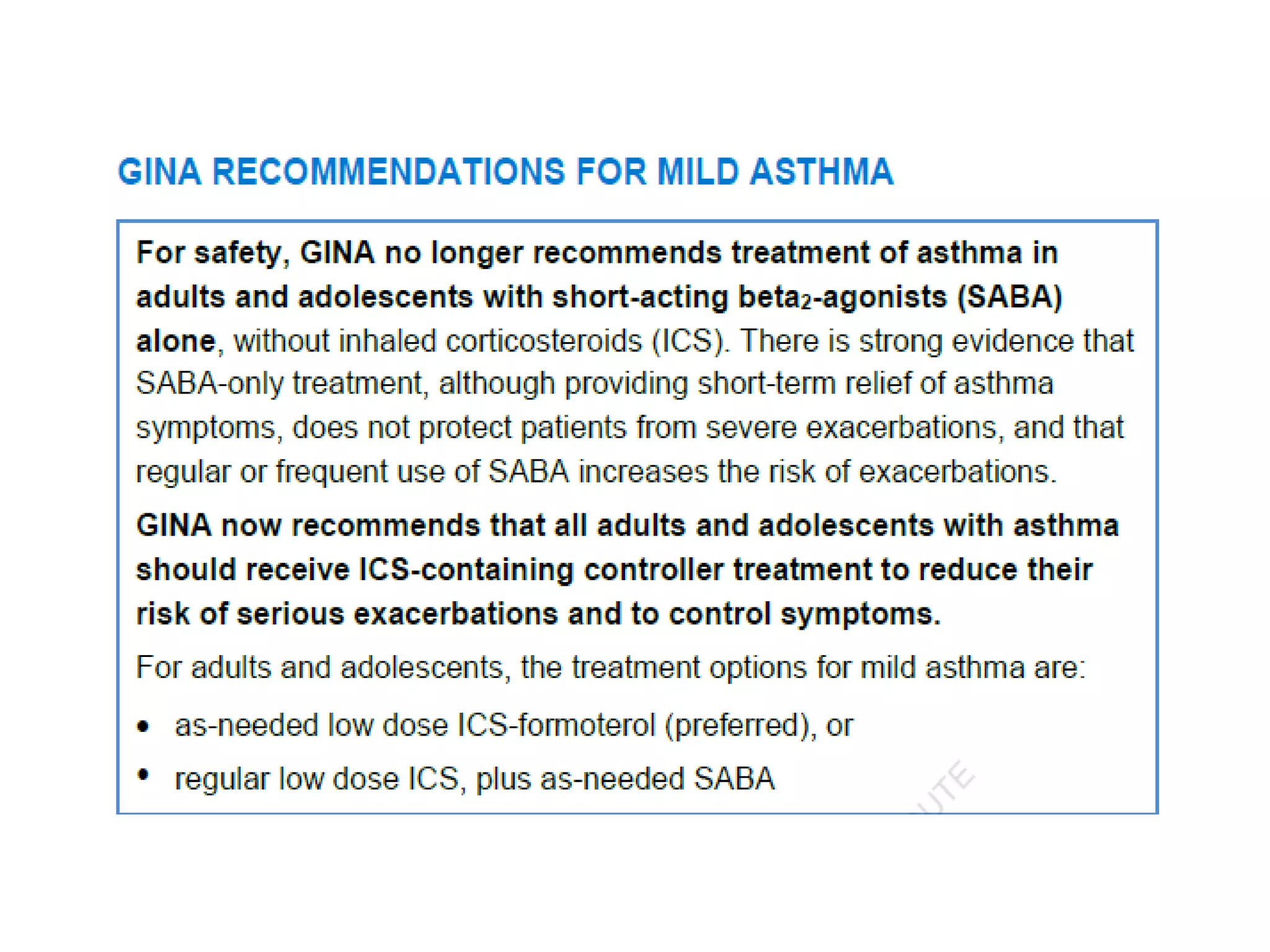 GINA Guidelines Asthma | PPTX