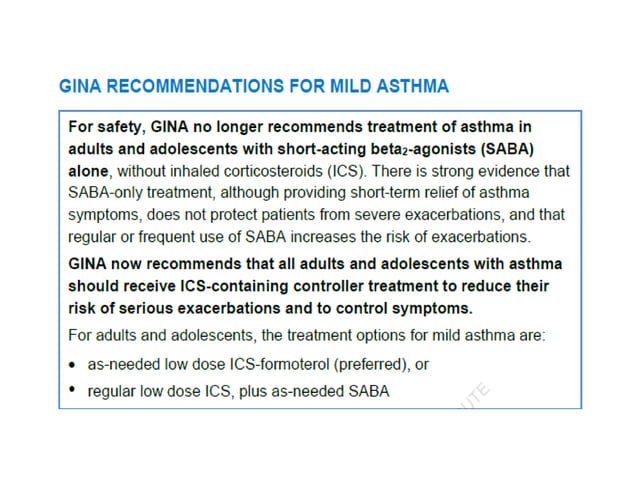 GINA Guidelines Asthma | PPTX
