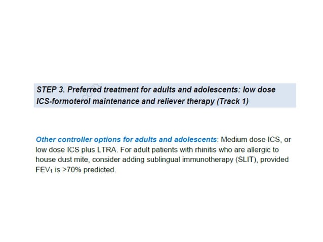 GINA Guidelines Asthma | PPTX