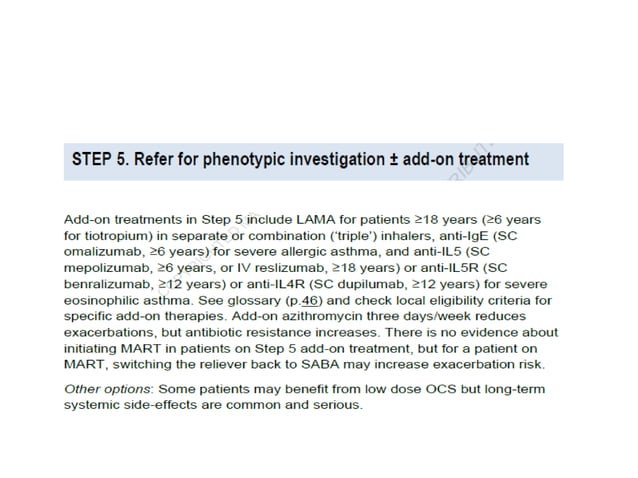 GINA Guidelines Asthma | PPTX