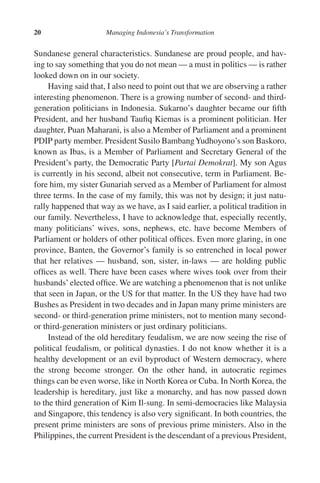 Ginandjar - Managing Indonesia's Transformation, An Oral History | PDF