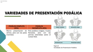 PRESENTACIÓN FETAL TRABAJO DE PARTO PODALICO | PPTX