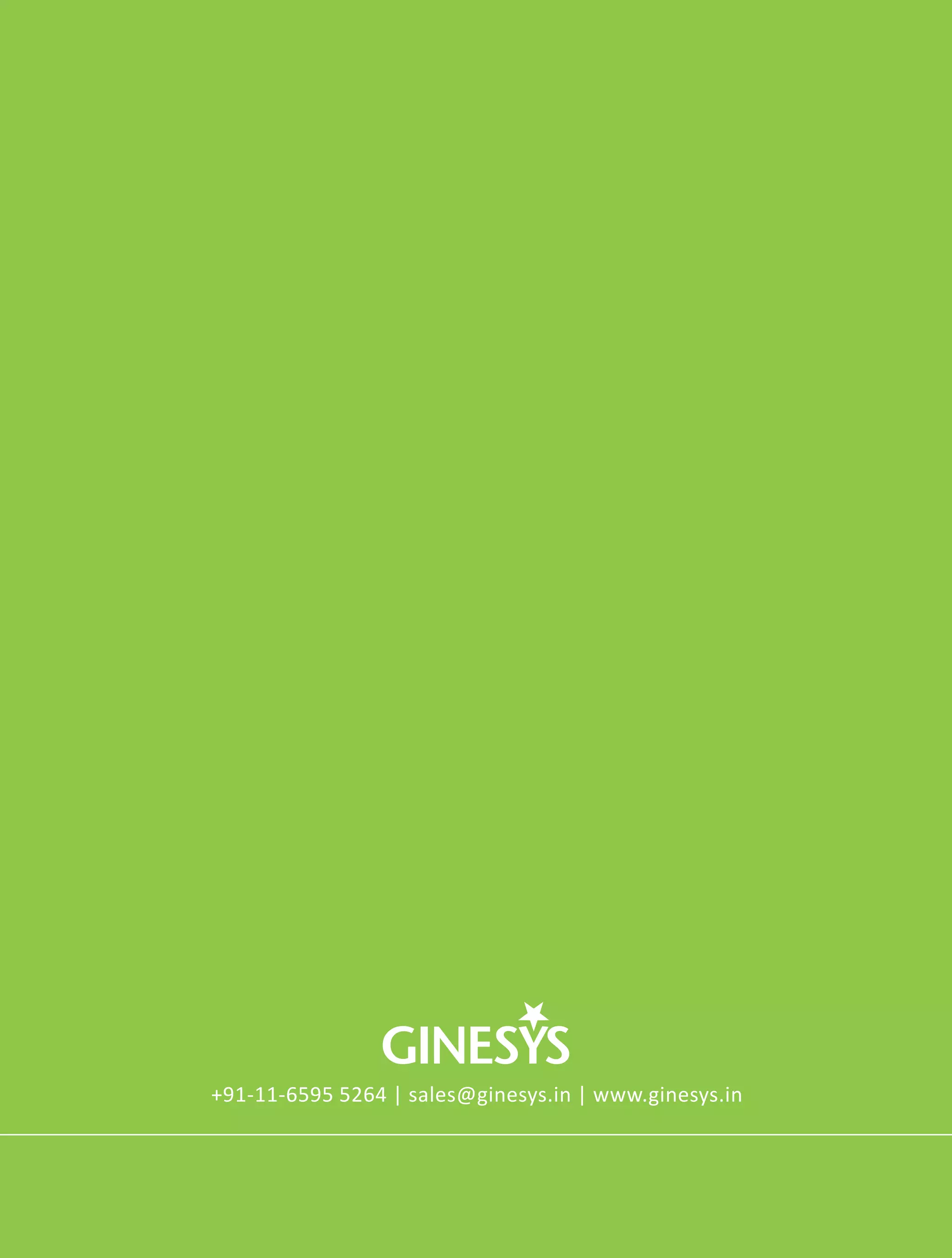 Ginesys Product Overview | PDF