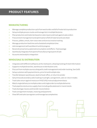 Ginesys Product Overview | PDF