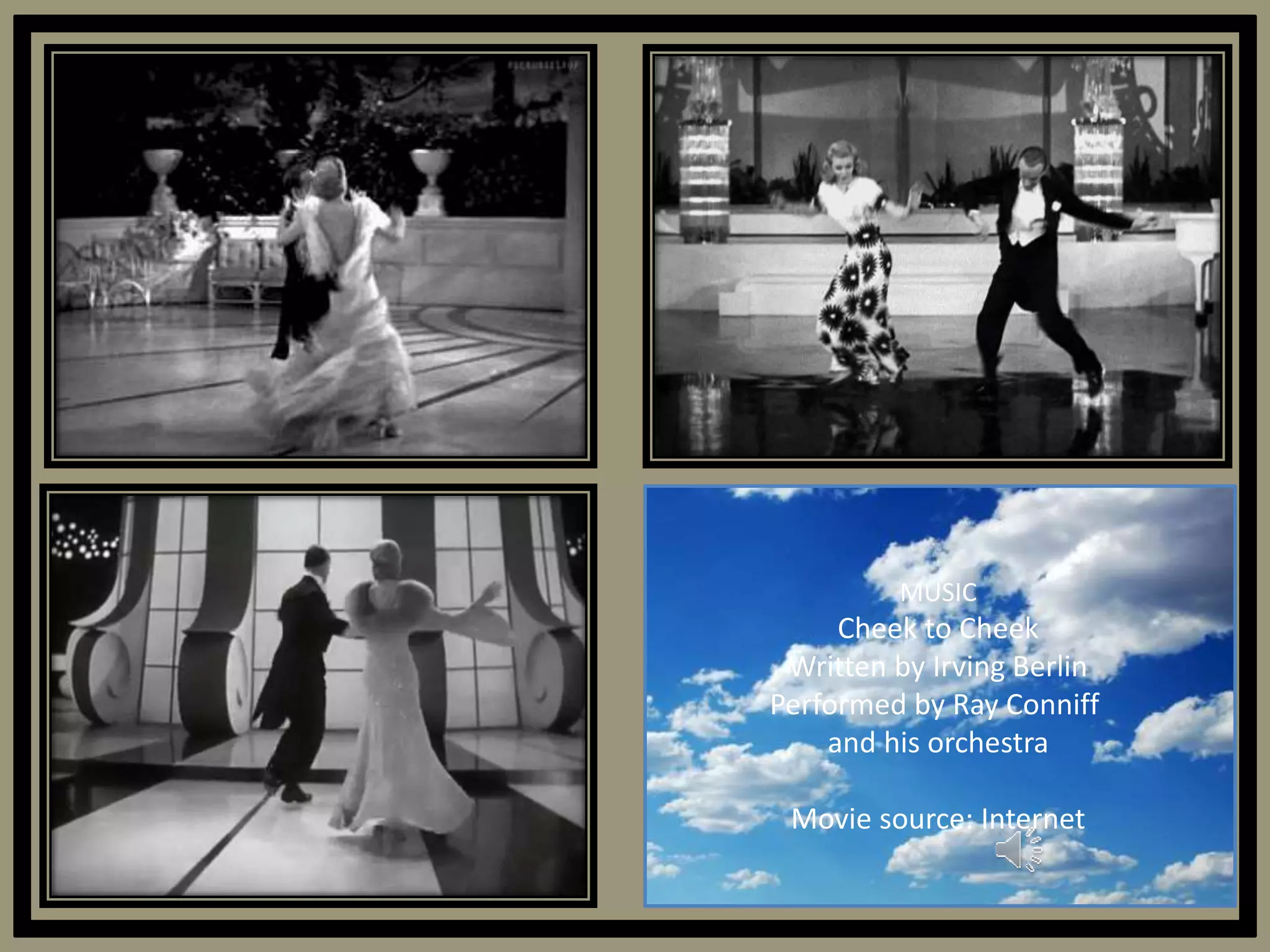Ginger and Fred - Dancing on the Clouds | PPT