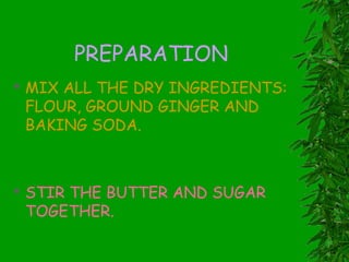 Gingerbread man recipe | PPT