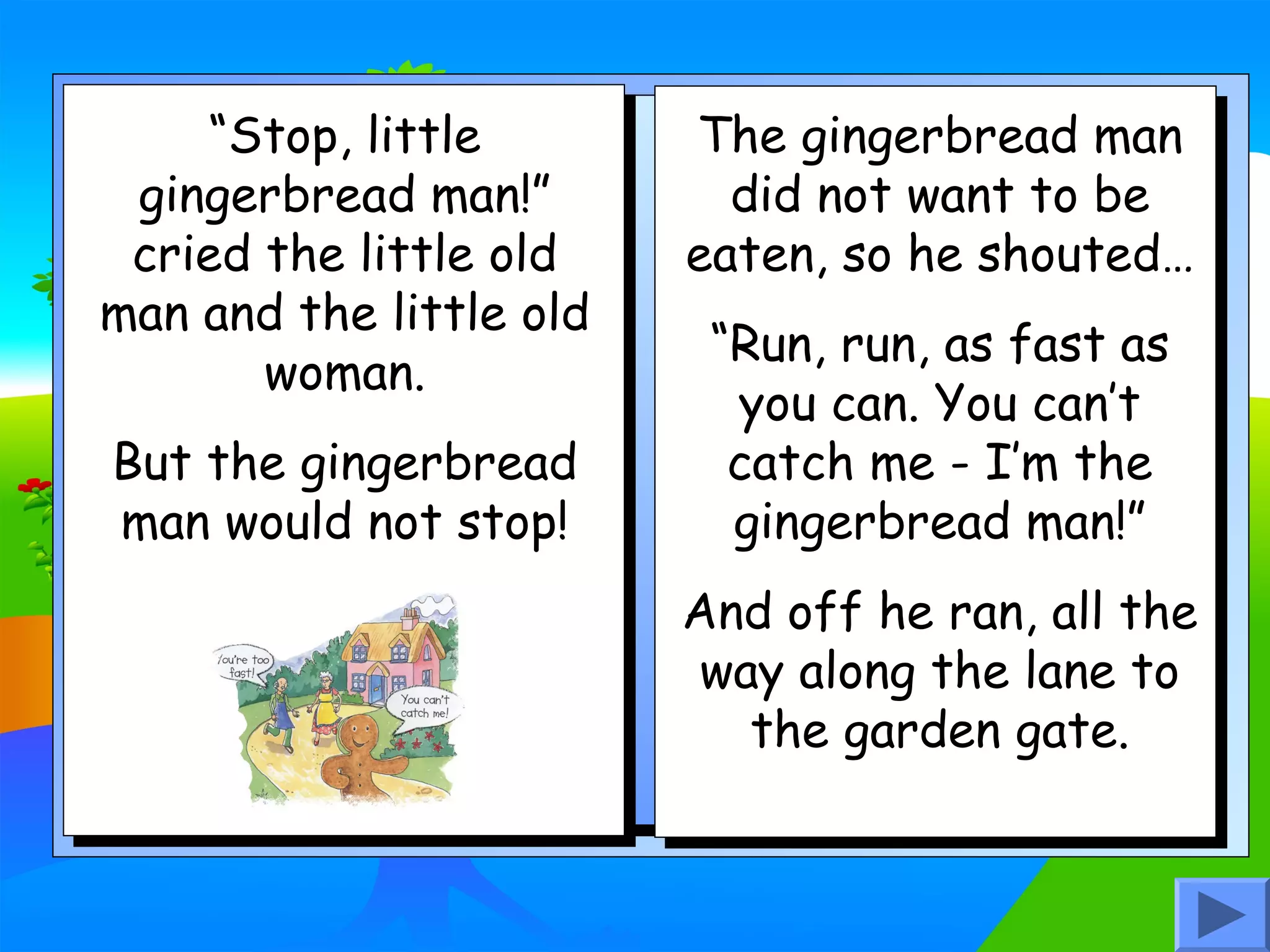 Gingerbread man story book | PPS