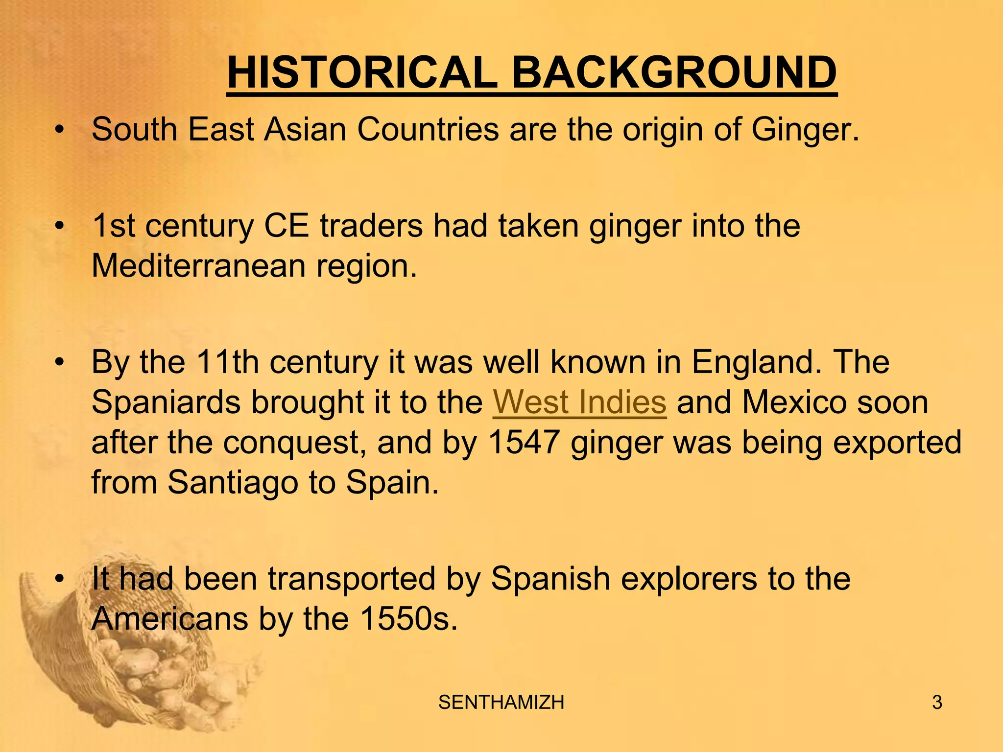 Ginger processing(FROM FIELD TO FORK) | PPTX