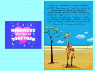 Ginger the Giraffe - A Story with Moral Values | PPT