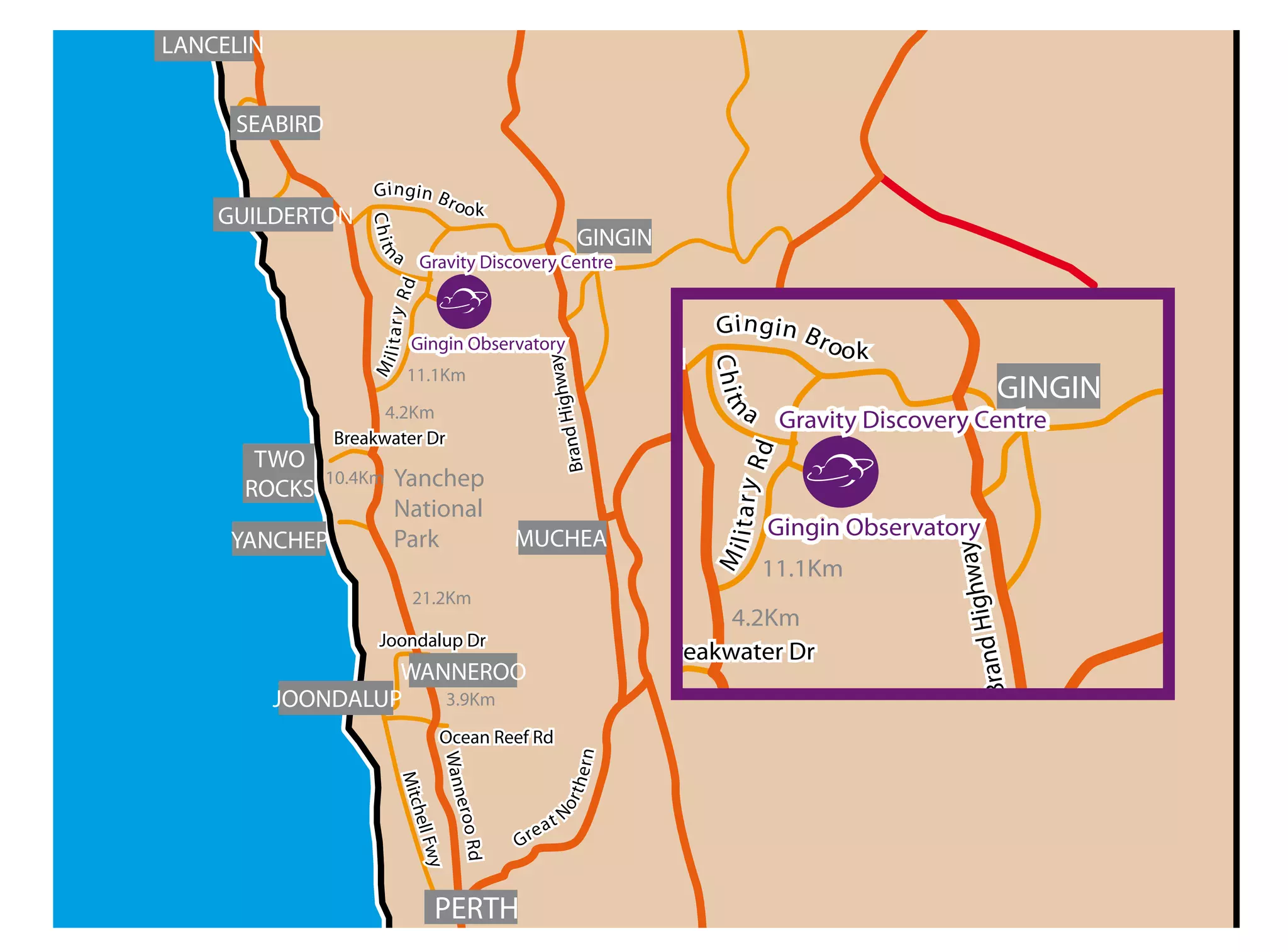 Gingin Observatory Map | PPT
