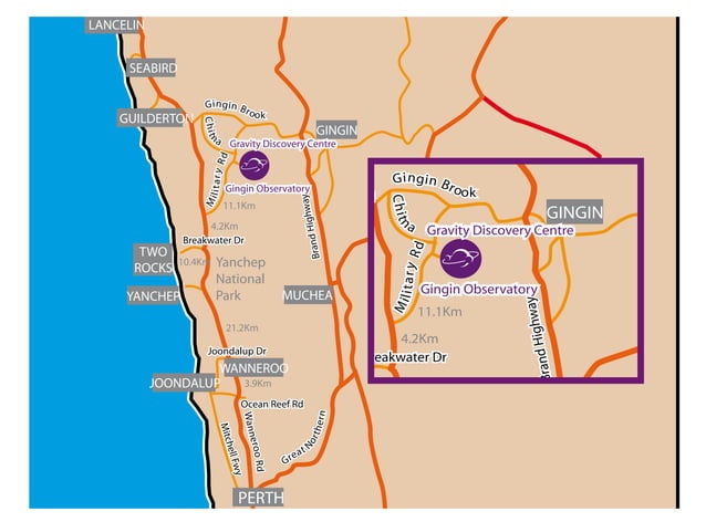 Gingin Observatory Map | PPT