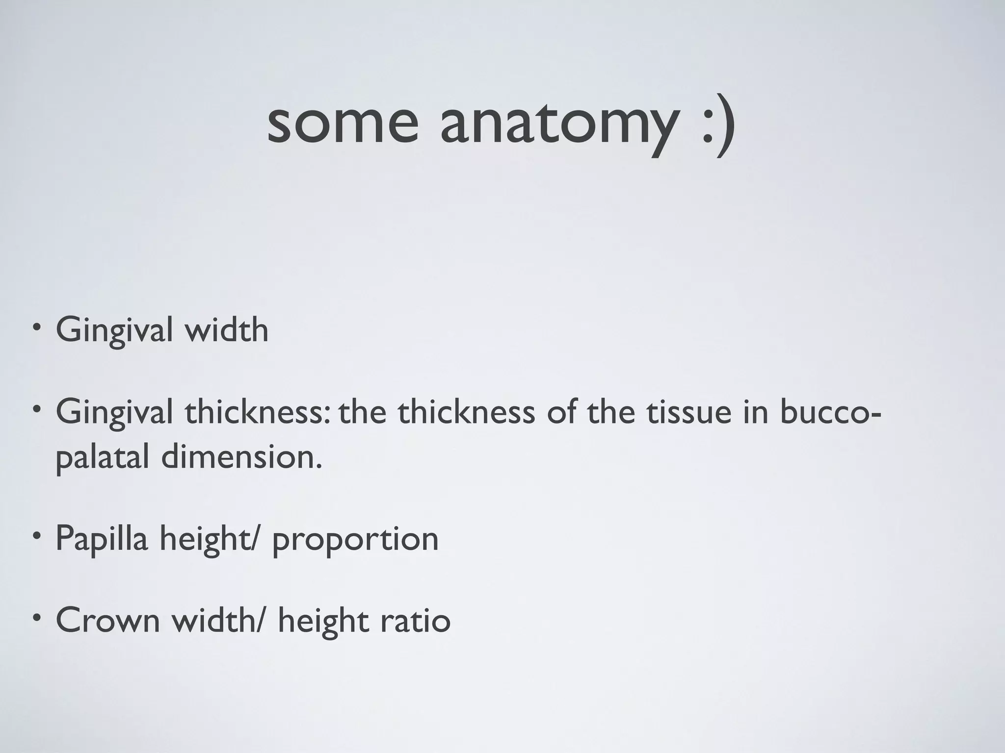 Gingiva biotype | PPT