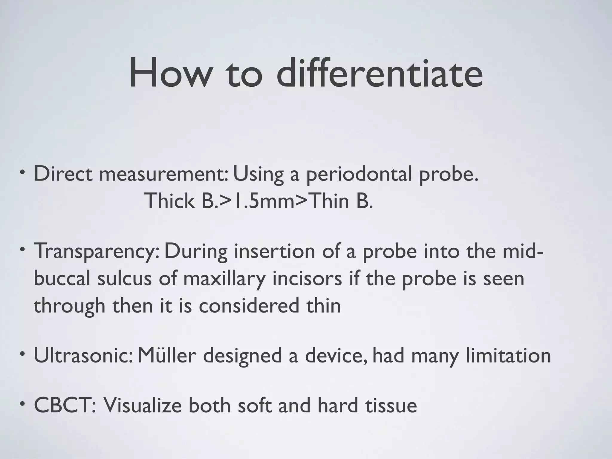 Gingiva biotype | PPT