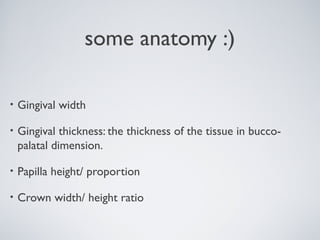 Gingiva biotype | PPT