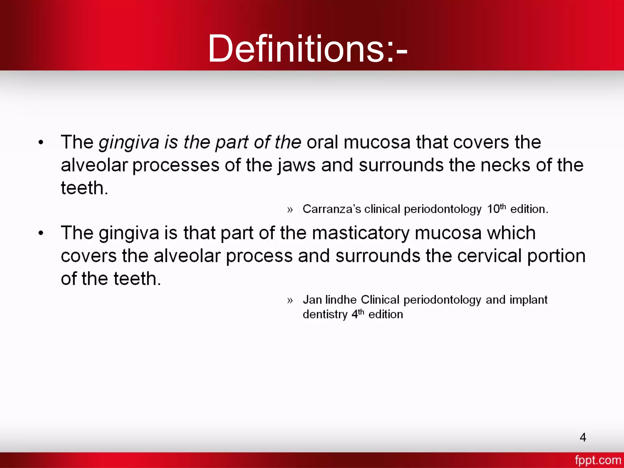 Gingiva in health and disease | PPT