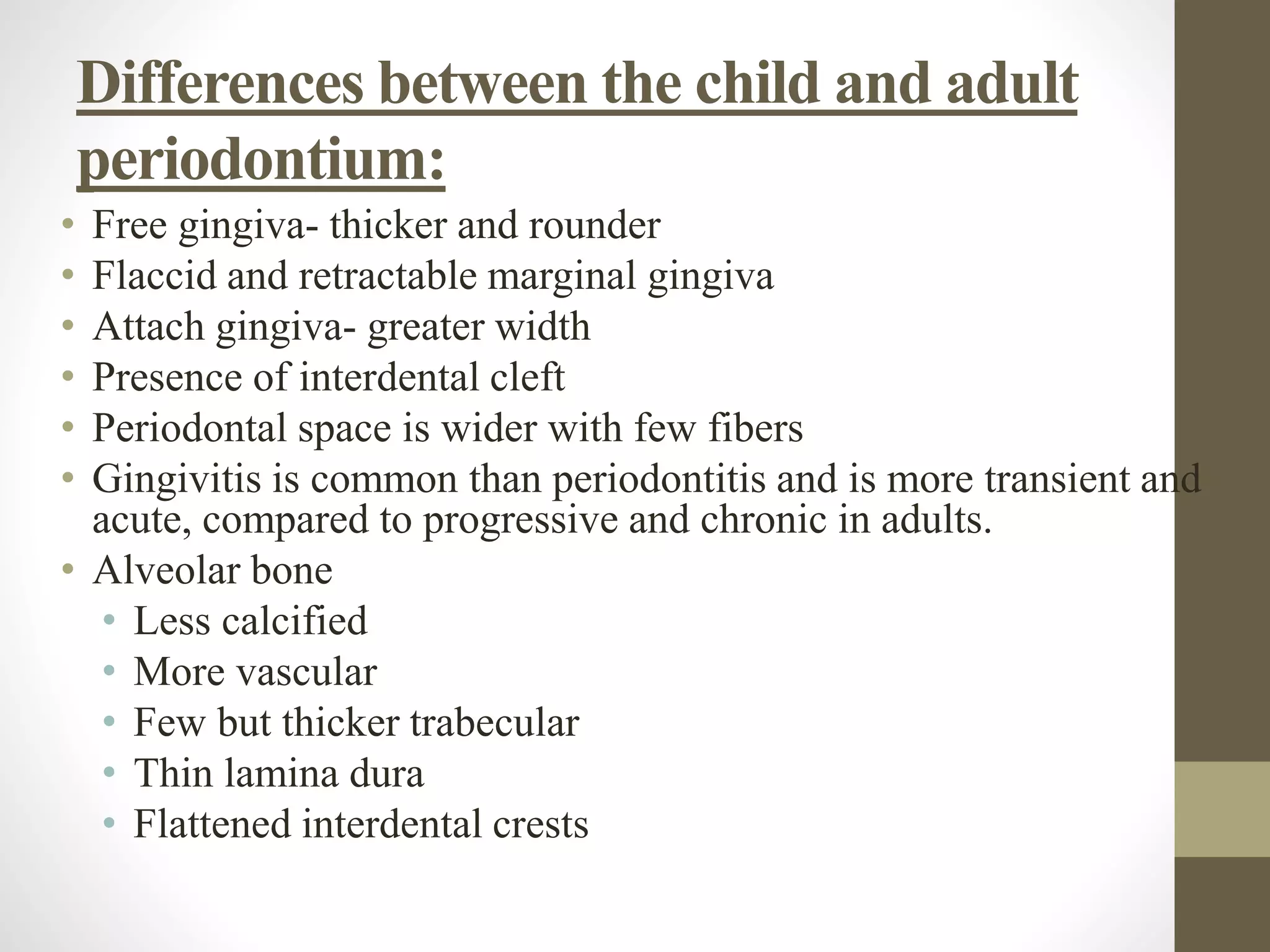 Gingival and periodontal disease in children | PPTX