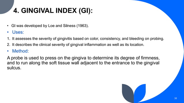 Gingival and Periodontal Indices.pptx | Oral care | Personal Care