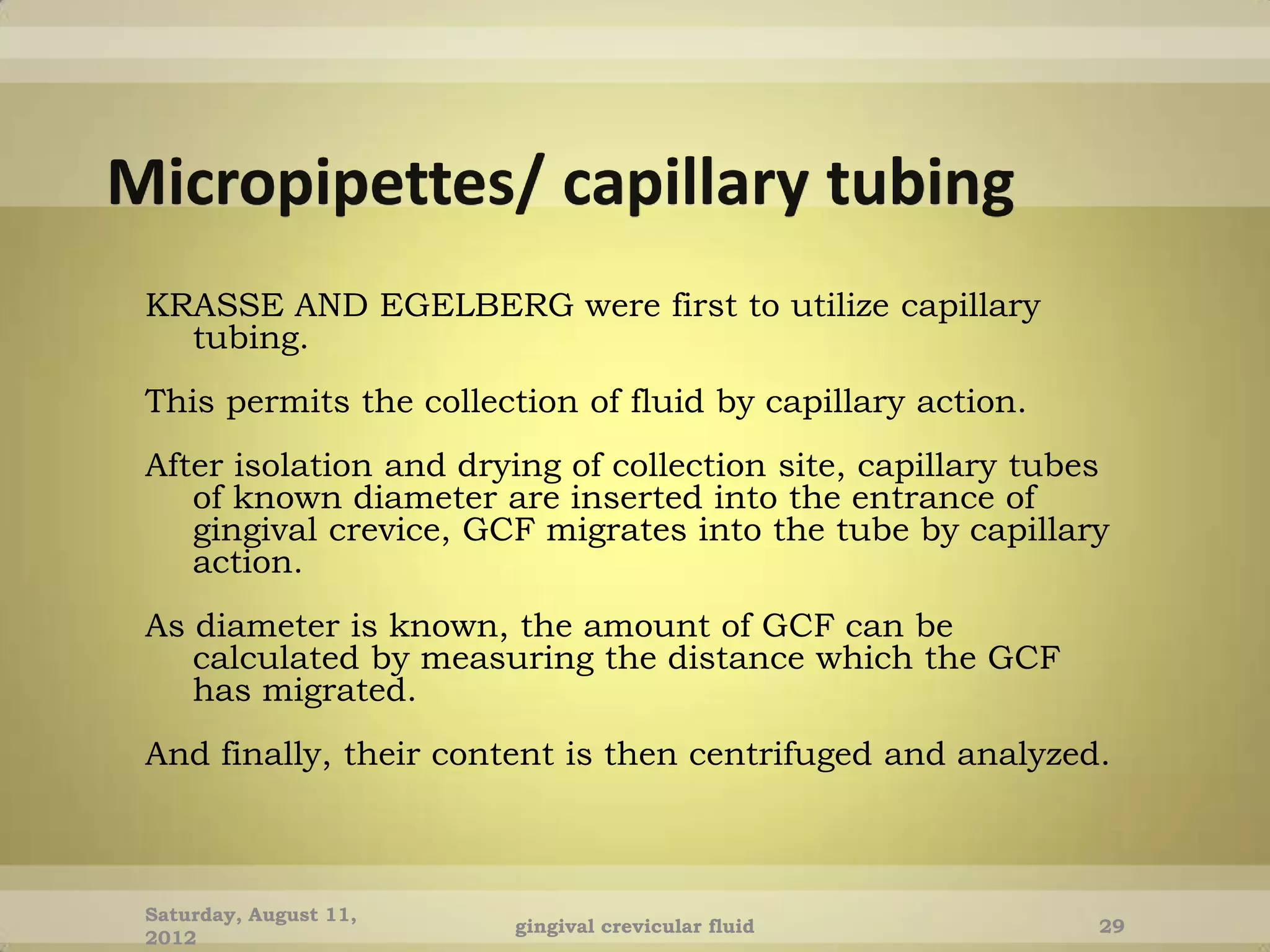 Gingival crevicular fluid | PPTX