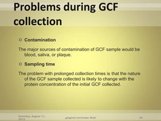 Gingival crevicular fluid | PPTX