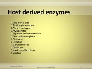 Gingival crevicular fluid | PPTX