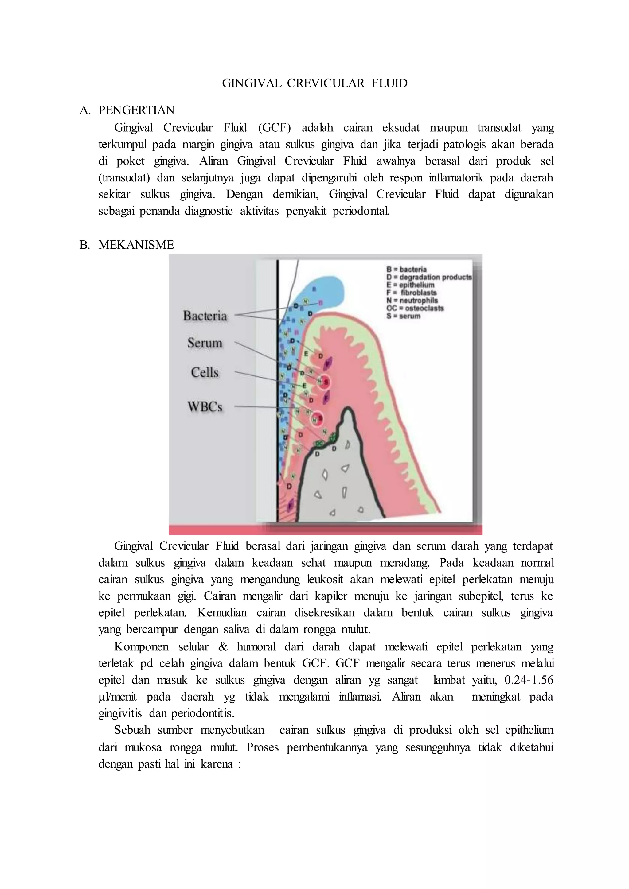 Gingival crevicular fluid (caian Sulkus GIngiva) | DOCX