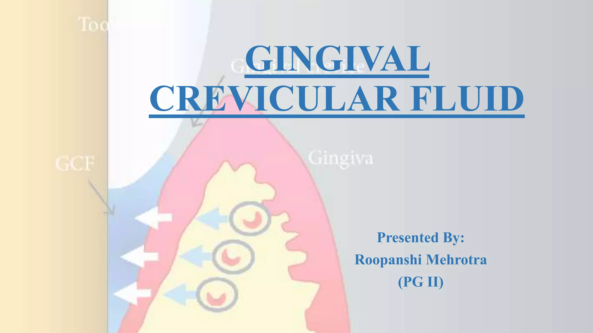 Gingival crevicular fluid | PPTX