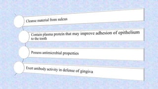 Gingival crevicular fluid | PPTX